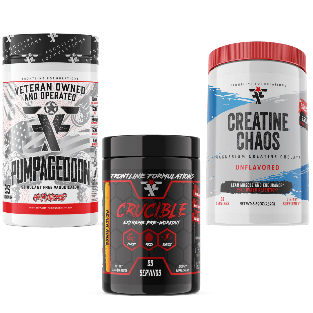 Frontline Formulations Hi Stim Preworkout Stack With Creatine Chaos ...